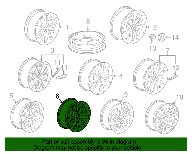 23372451 GM 19x8.5-Inch Aluminum Wheel | GM Parts Store