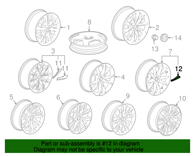 22828530 GM Wheel, Alloy Insert | GM Parts Store