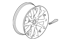 2013-2019 Cadillac XTS 20x8.5-Inch-Inch Aluminum Wheel 22887107 ...