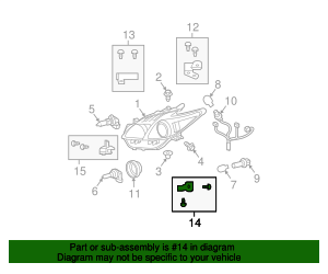 2010-2015 Toyota Repair Bracket 81195-47040 | Toyota Parts Center