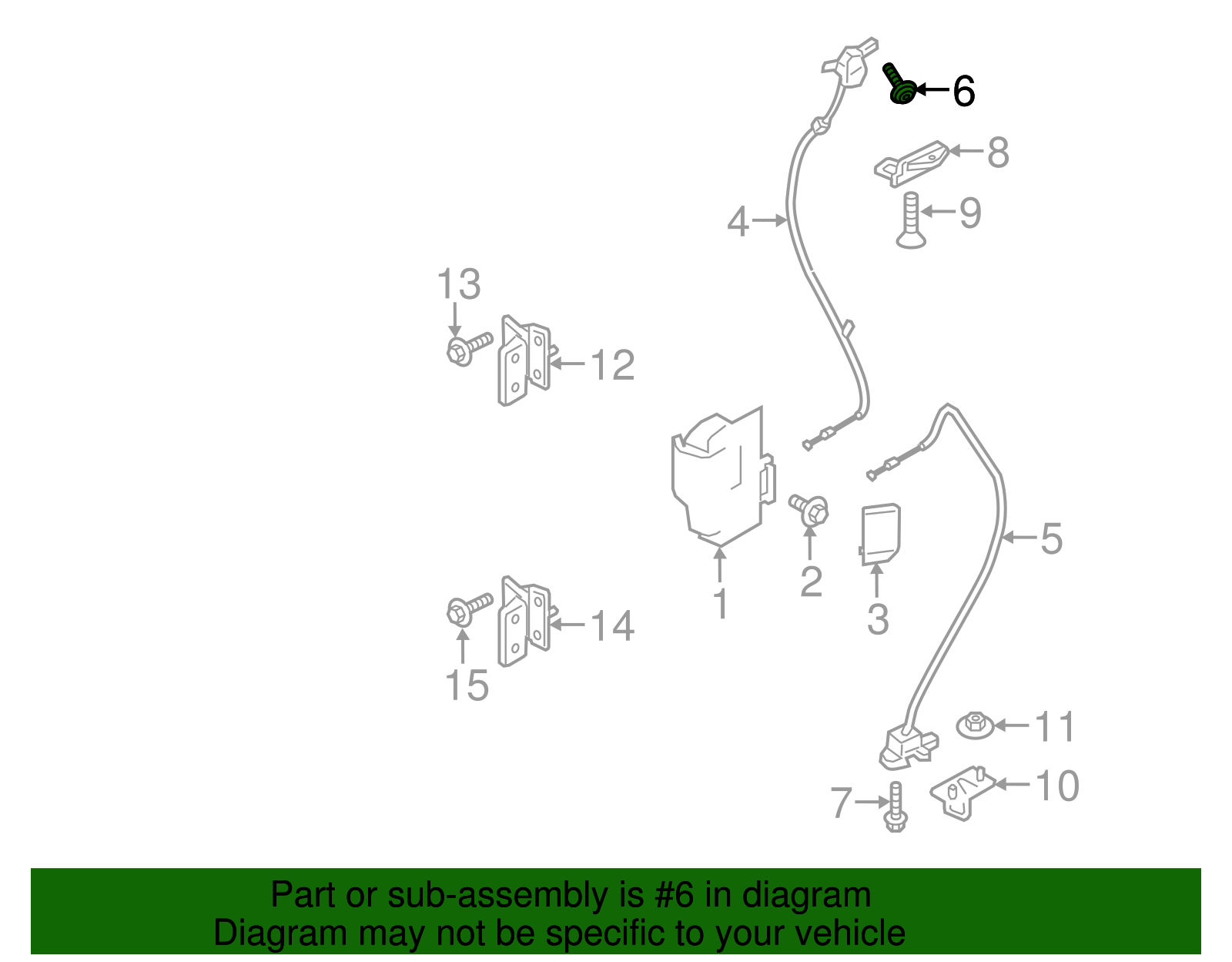 2009-2024 Ford Release Cable Upper Bolt W714092-S900 | OEM Parts Online