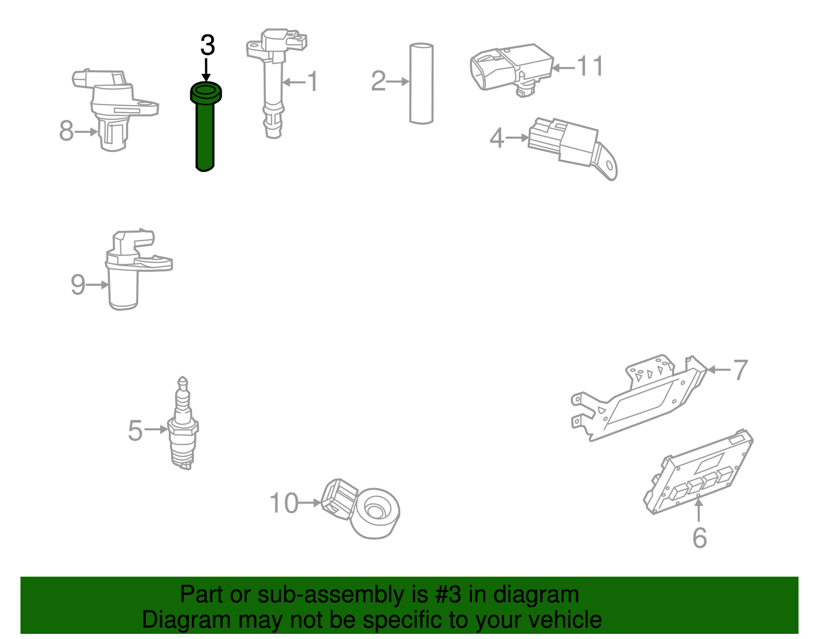 2011-2025 Mopar Spark Plug Tube Seal 05184778AB | Mopar Parts Canada