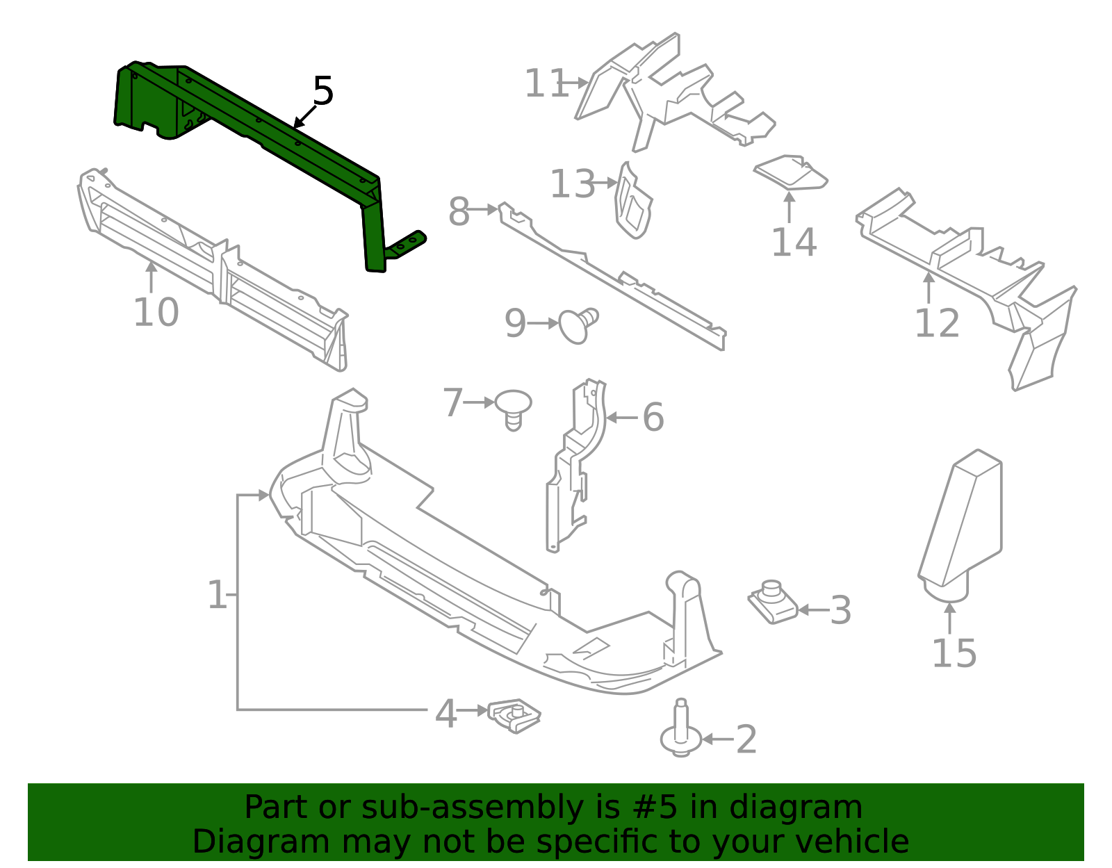 LK4Z-8310-B - Radiator Support Air Deflector 2020-2024 Ford | Big 3 ...