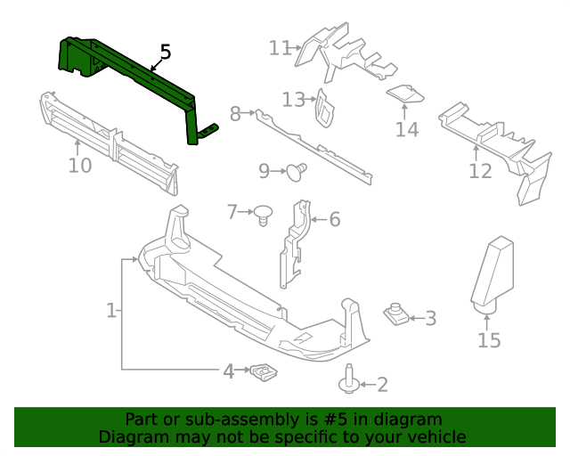 2020-2023 Ford Radiator Support Air Deflector LK4Z-8310-B | OEM Parts ...