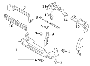 2020-2023 Ford Radiator Support Air Deflector LK4Z-17626-B | OEM Parts ...