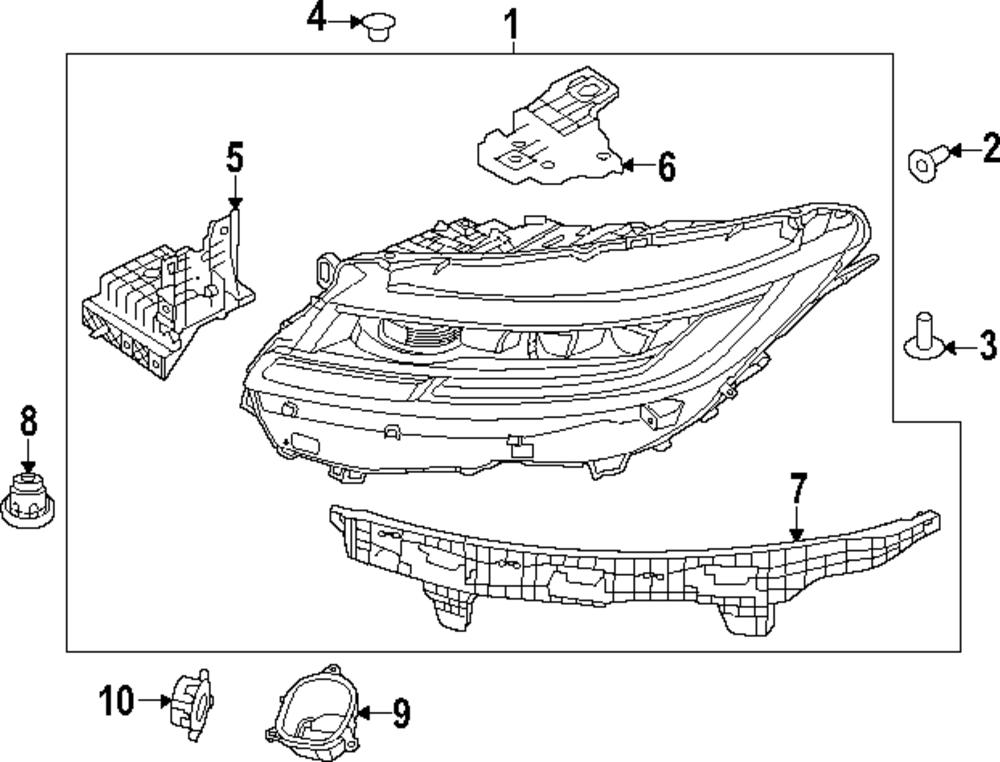 Genuine Composite Assembly for 2023 Land Rover Range Rover Sport | Land ...