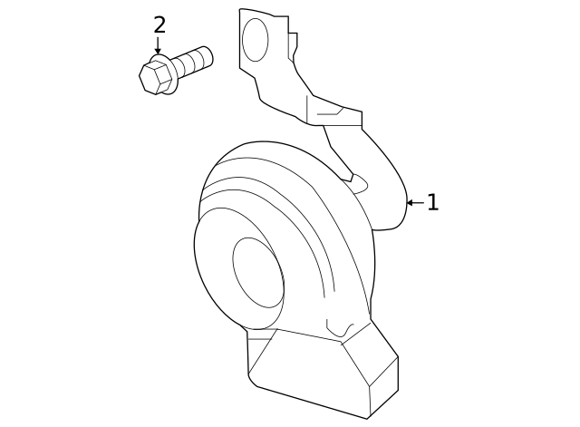 000-542-48-00 - Horn 2020-2023 Mercedes-Benz | Mercedes-Benz USA Parts