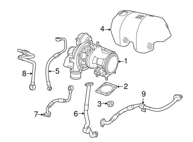 2013-2019 Mopar Turbocharger Gasket 4893382AA | TascaParts.com