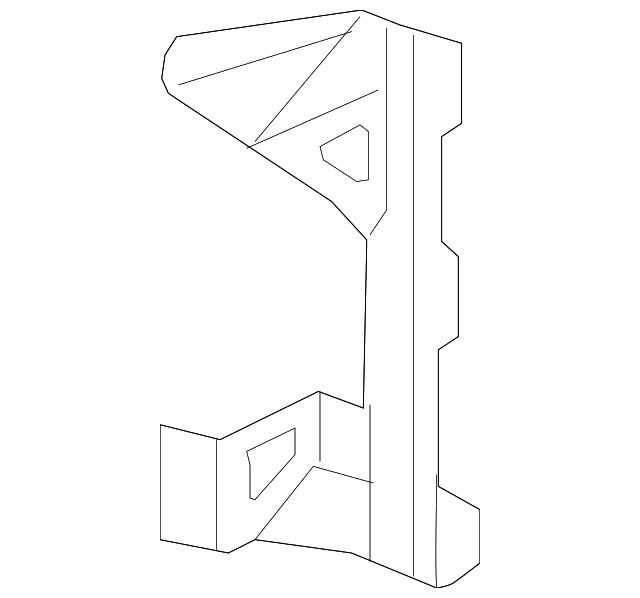 2007-2014 GM Driver Side Hood Stop Bumper Bracket 25804172 GM ...