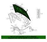2019-2024 Audi Q3 Hood Panel 83A-823-029 | Audi USA Parts