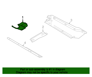 8V0-825-271 - Floor Pan Splash Shield 2015-2020 Audi | AutoNationParts.com