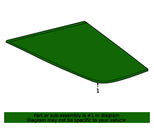 Genuine OEM Quarter Glass | 167-670-84-00 | Fits Select 2020-2024 ...