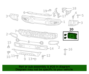 68092086AA - Ground Strap | Mopar Parts Canada