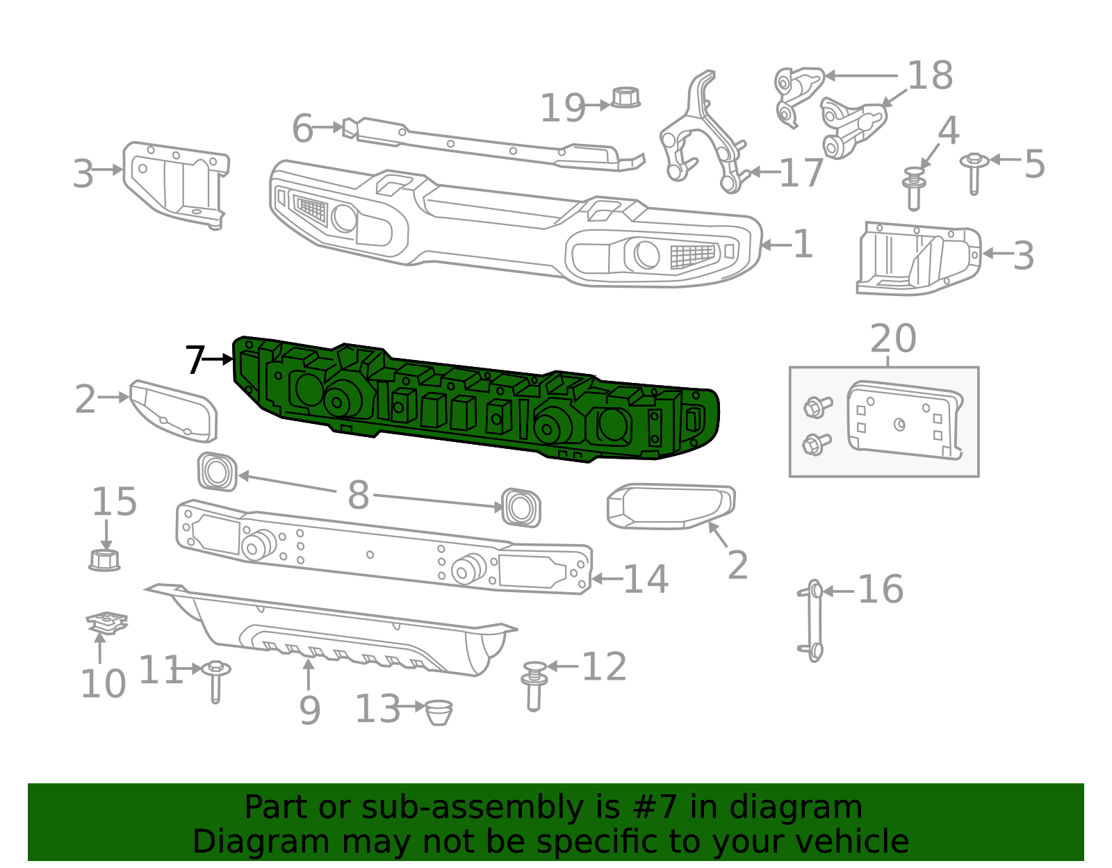 2018-2024 Jeep Reinforce 68293705AC | Mopar Parts Canada