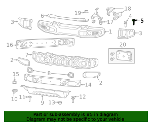 2018-2021 Jeep Closure Panel Screw 68340509AA | TascaParts.com