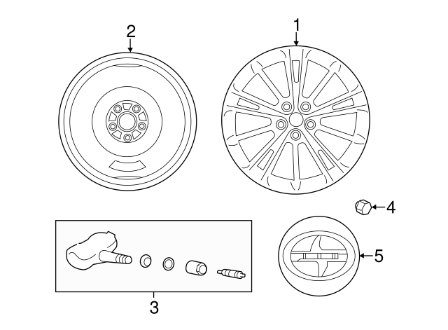 SU003-10879 - Center Cap - 2017-2024 Toyota | OEM Genuine Toyota Parts