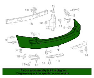 Bumper Assembly Rear - 2013-2015 Toyota RAV4 (52150-0R110) | Kendall Toyota
