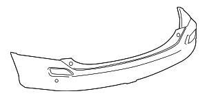 52150-0R110 - Bumper Assembly Rear - 2013-2015 Toyota RAV4 | Nucar ...