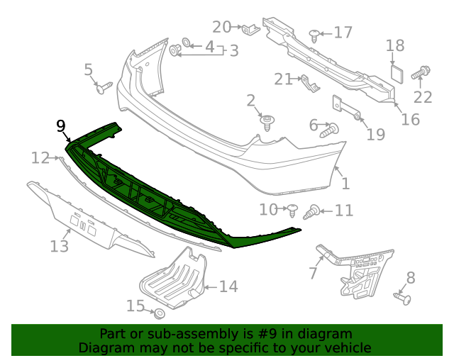 2020-2022 Hyundai Sonata Lower Cover 86612-L0000 | OEM Parts Online