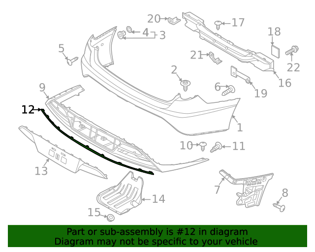 Genuine OEM Molding Strip Part# 86618-L0000 Fits 2020-2022 Hyundai ...