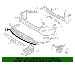 Genuine OEM Molding Strip Part# 86618-L0000 Fits 2020-2022 Hyundai ...