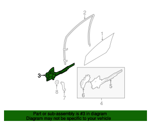 2012-2016 Ford Regulator Assembly CC3Z-2523200-A | QuickParts