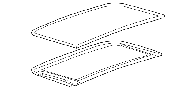 2013-2019 Cadillac XTS Sunroof Glass 23441508 GM | GMPartsDirect.com
