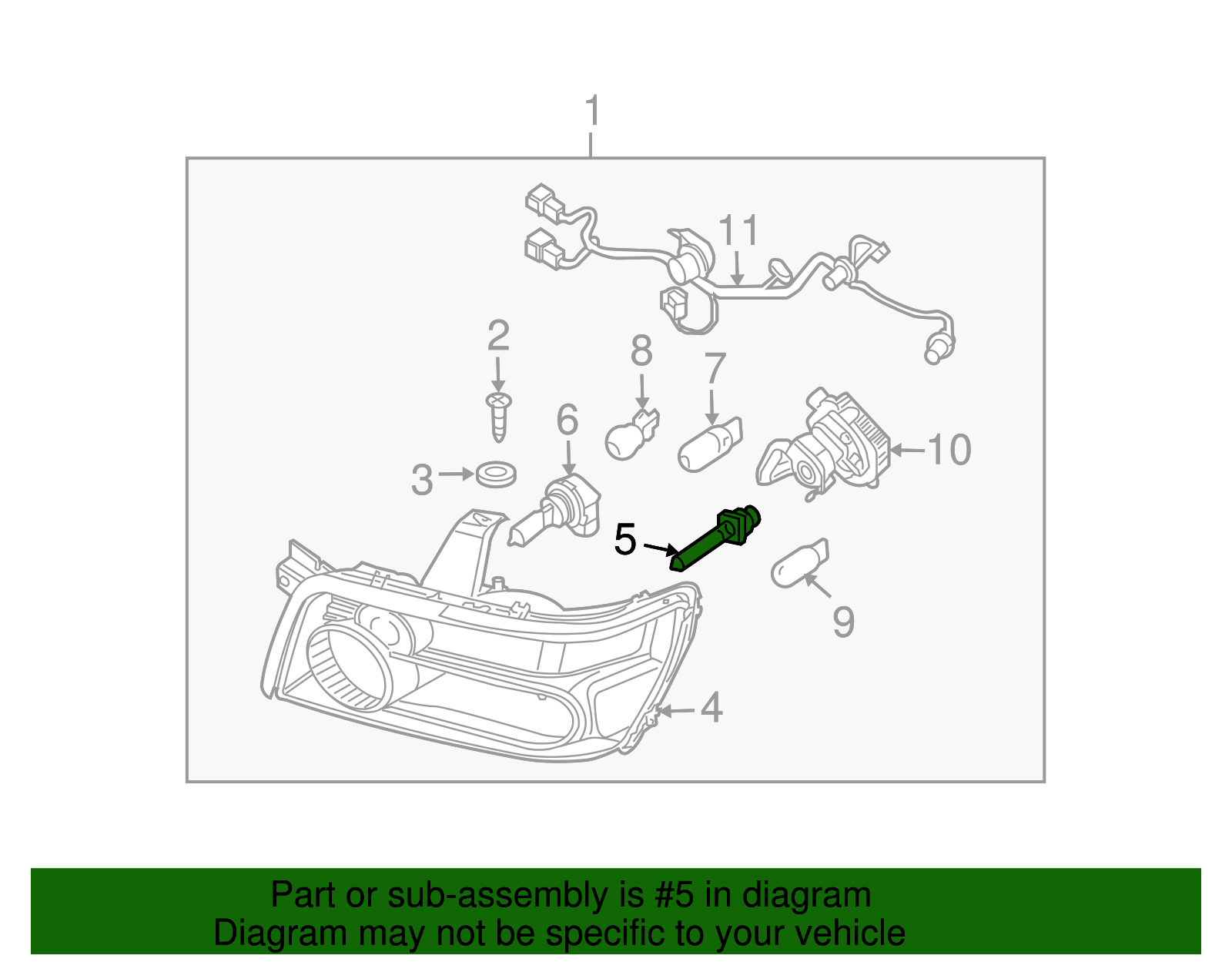 1999-2010 Infiniti Headlight Bulb (D2R) 262979B90A | Infiniti Parts Online