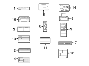 2001-2015 Toyota AC Label 88723-07030 | Toyota Parts Center