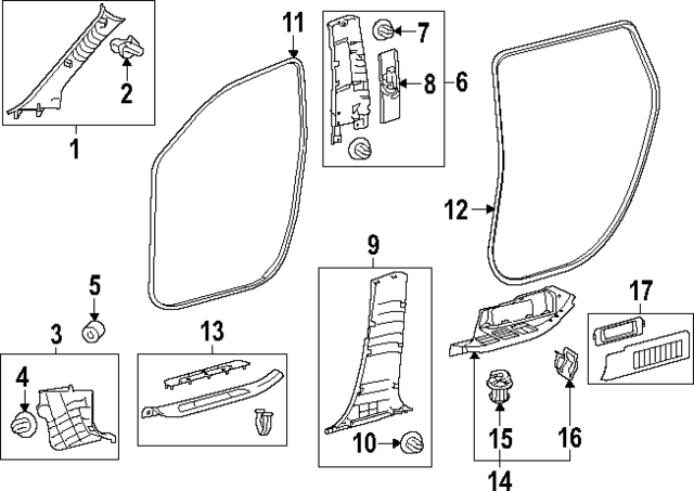 2024 Toyota Grand Highlander Insert Panel 67926-0E090-C1 | Toyota Parts ...
