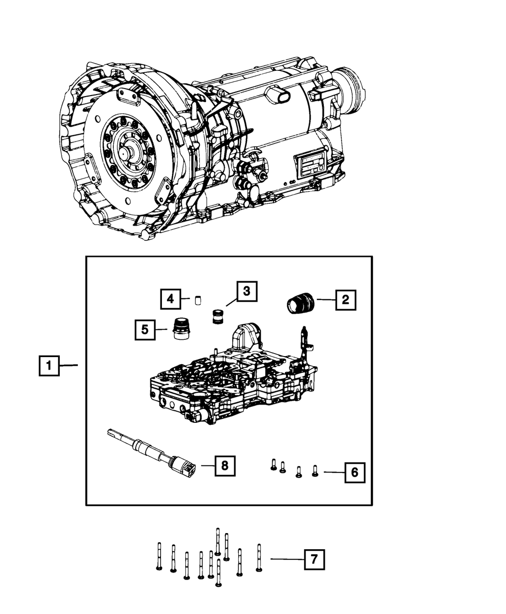 68431539AB - Transmission Valve Body & Control Unit 2019-2023 Mopar ...
