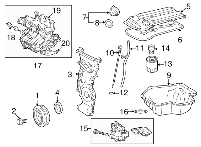 11310-28090 - Timing Cover - 2010-2012 Lexus HS250h | MyLexusParts
