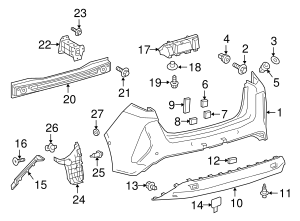 52615-47090 - Absorber - 2017-2022 Toyota Prius Prime | Sparks Parts