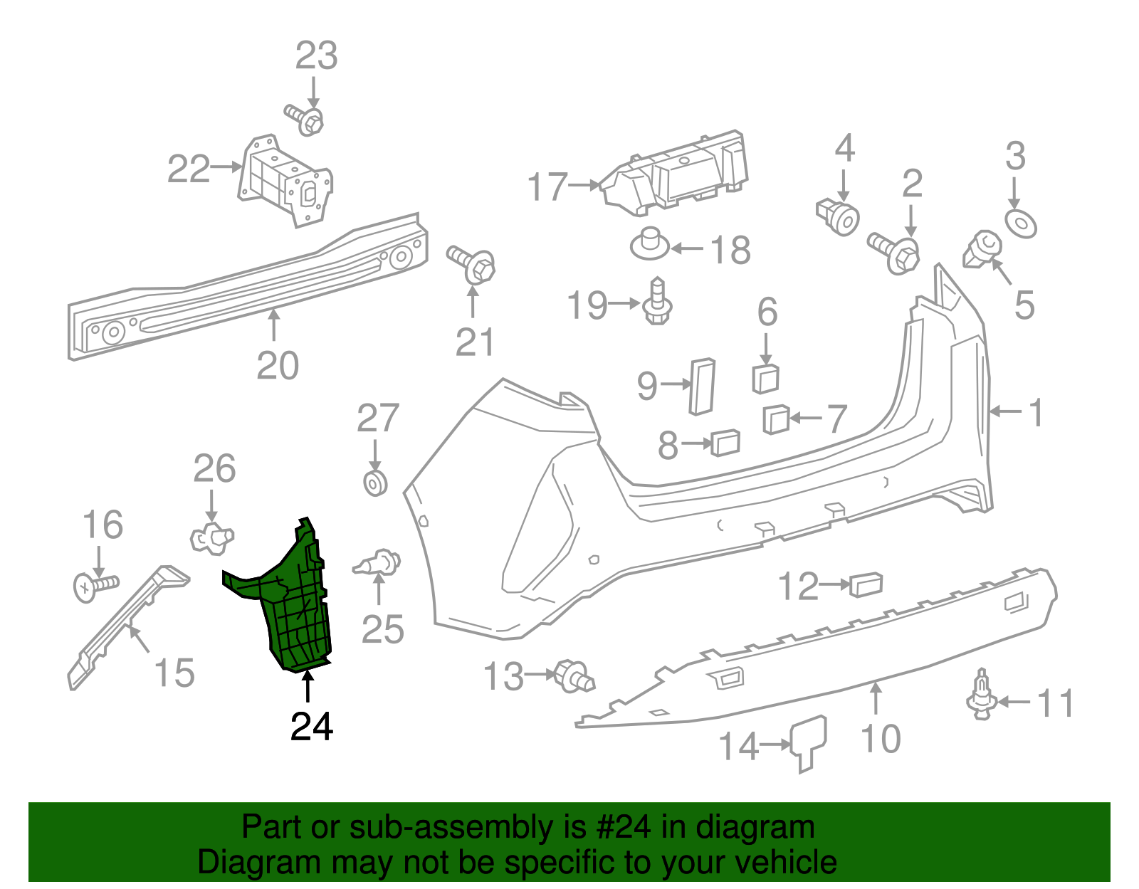 2017-2022 Toyota Prius Prime Side Seal 52591-47060 | Toyota Parts Center