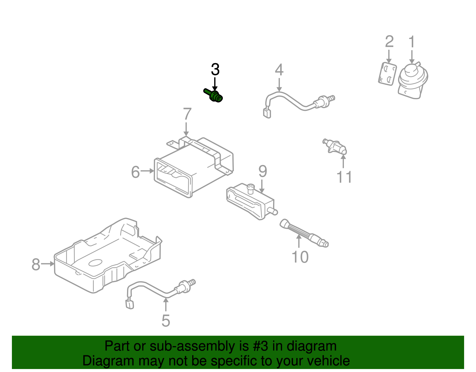 1999-2004 Hyundai PCV Valve 26740-38000 | OEM Parts Online