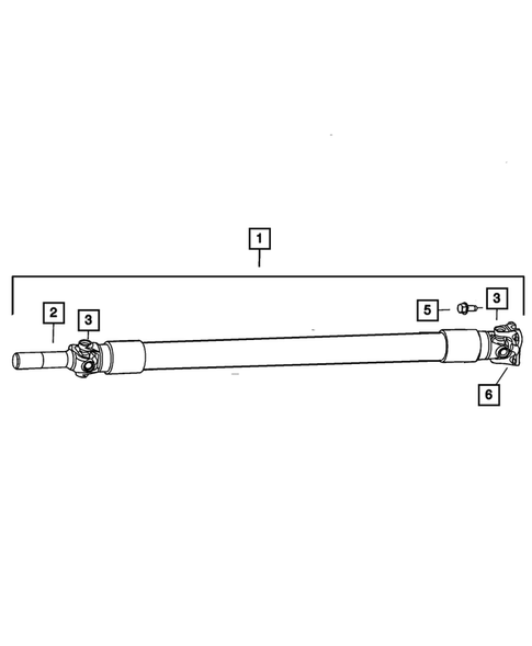 Propeller Shaft for 2006 Dodge Ram 2500 | Mopar Online Parts