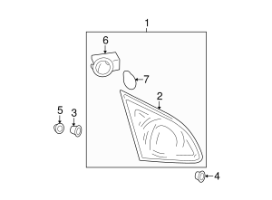 2008-2015 Nissan Back Up Light Socket 26260-2L700 | TascaParts.com