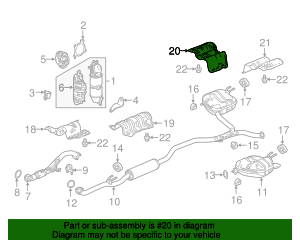 74651-TVA-A00 - Plate R Muffler Baffle - 2018-2020 Honda Accord | Honda ...