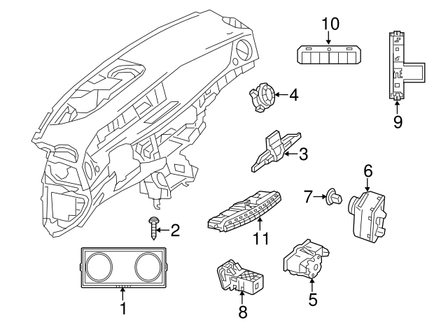 2014-2017 Mercedes-Benz Inst Cluster 222-900-45-10 | MB OEM Parts