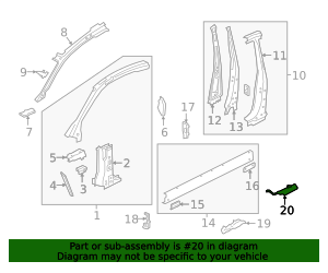 8W6-809-398-A - Sound Absorber 2018-2024 Audi | AutoNationParts.com