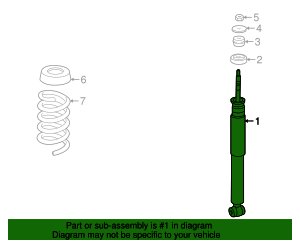 2000-2002 Mercedes-Benz Shock Absorber 2103261200 | AutoNationParts.com