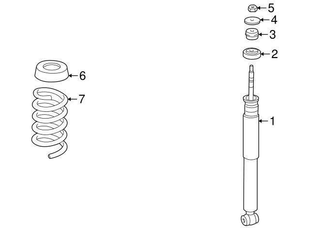 2000-2002 Mercedes-Benz Shock Absorber 2103261200 | AutoNationParts.com