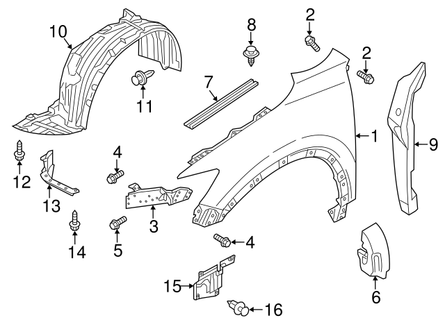 2013-2016 Mazda CX-5 Front Bracket KD53-52-240 | Mazda-Parts