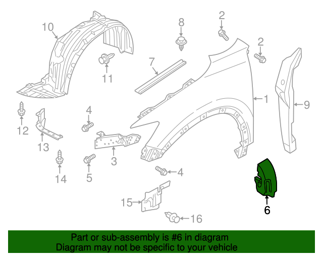 KD53-56-J13A - Lower Seal - 2013-2016 Mazda CX-5 | Werner Mazda Parts