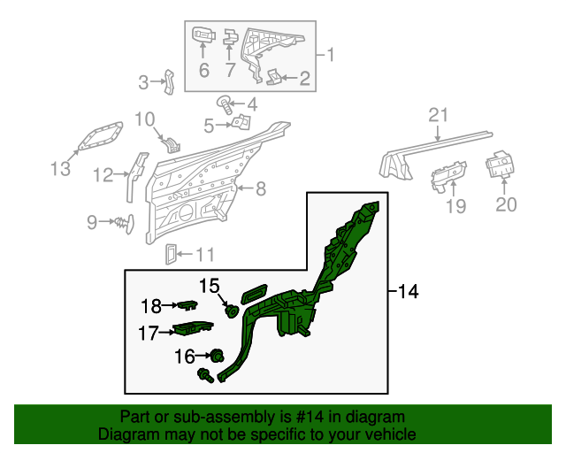 238-690-32-02-5F24 - Lower Quarter Trim 2018-2019 Mercedes-Benz ...