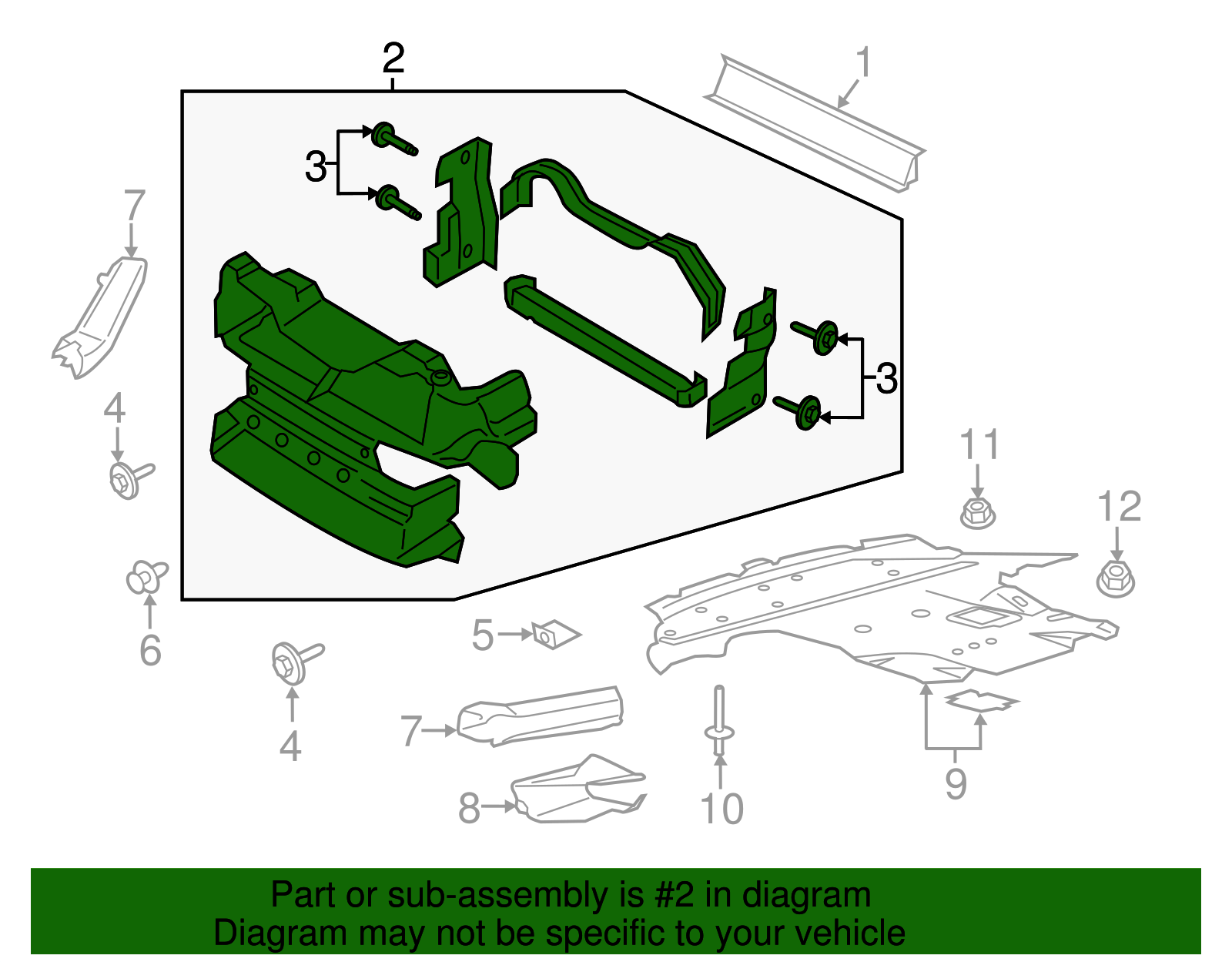 FR3Z-8310-G - Air Deflector 2015-2022 Ford Mustang | Big 3 Auto Parts