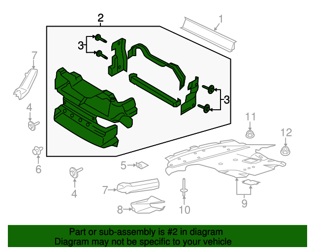 2015-2019 Ford Mustang Radiator Support Air Deflector FR3Z-8310-G ...