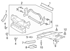 FR3Z-8310-H - Air Deflector 2015-2021 Ford Mustang | Ford OEM Parts Direct