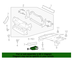 2020-2022 Ford Mustang Radiator Support Air Deflector KR3Z-8310-A | OEM ...