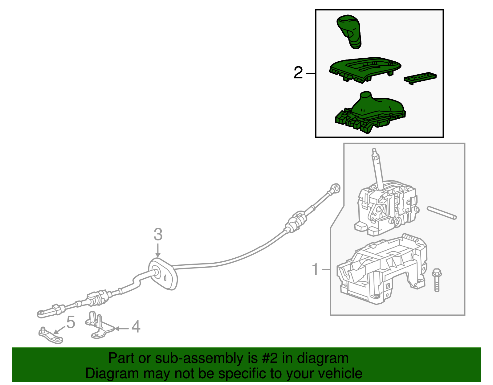 22805887 - Jet Black Automatic Transmission Shift Lever Knob 2012-2017 ...